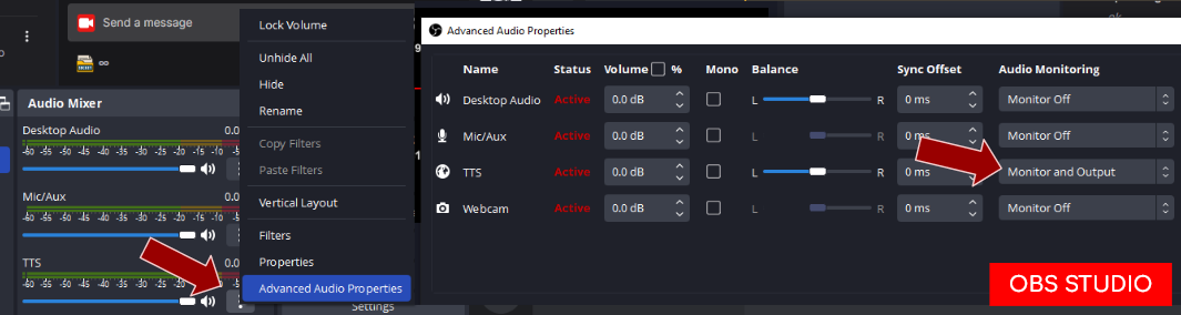 How to add a Text To Speech (TTS) browser source in OBS Studio and Streamlabs Desktop